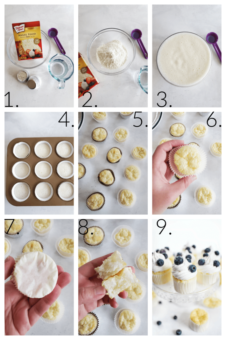 Easy Angel Food Cake Cupcakes - Muffin Tin Recipes