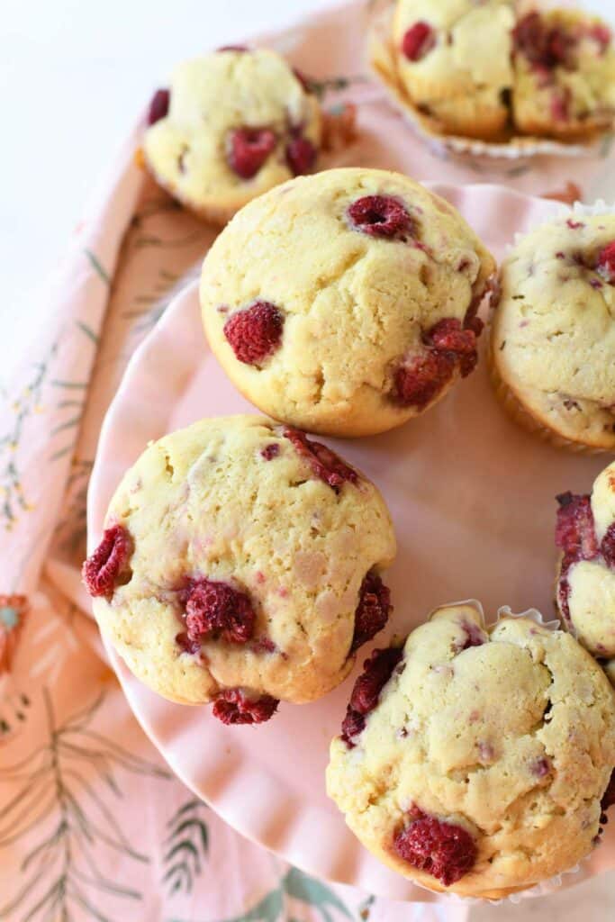 Jumbo Bakery Style Raspberry Muffins - Muffin Tin Recipes
