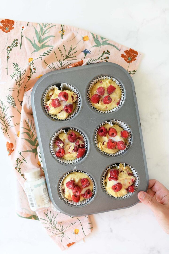 Jumbo Bakery Style Raspberry Muffins - Muffin Tin Recipes