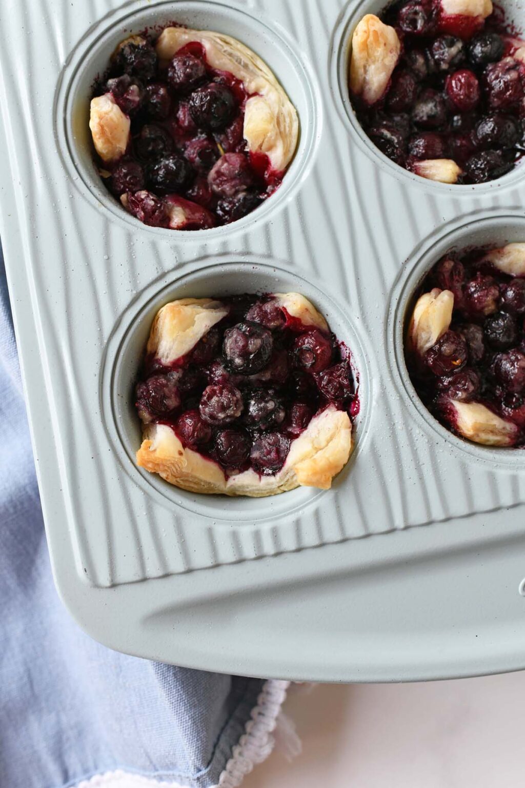 Blueberry Puff Pastry Tarts - Muffin Tin Recipes