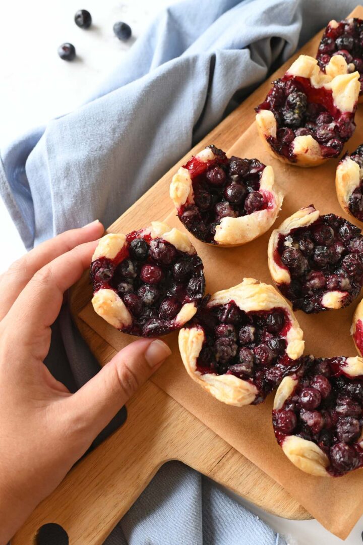 Blueberry Puff Pastry Tarts - Muffin Tin Recipes