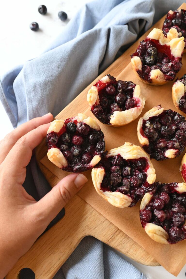 Blueberry Puff Pastry Tarts - Muffin Tin Recipes