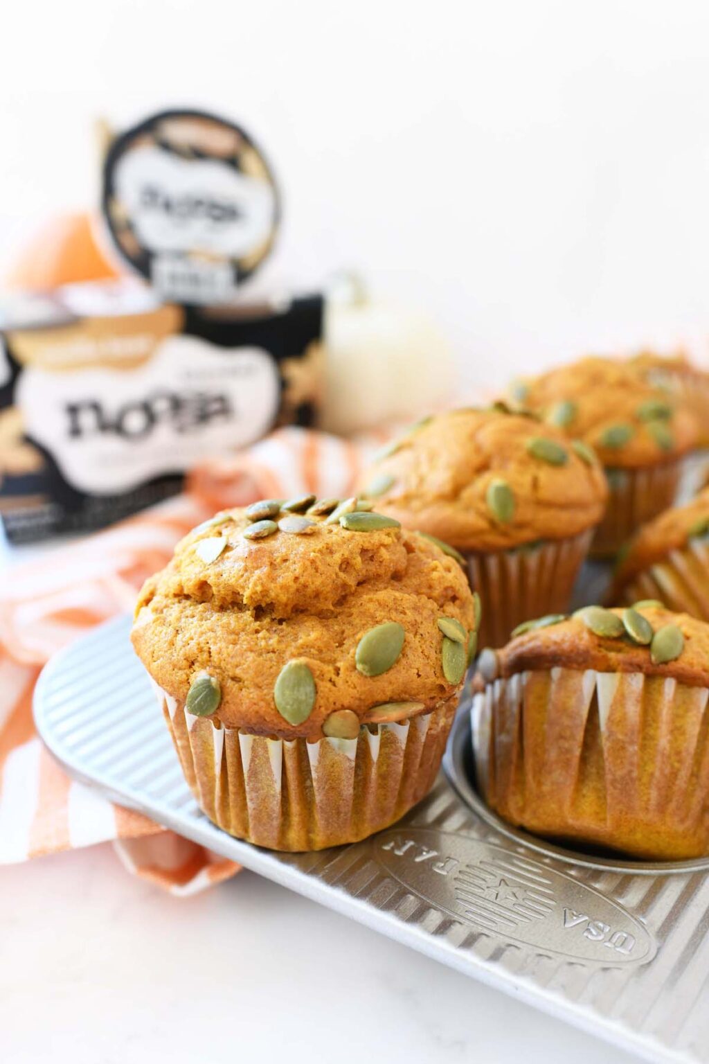 Greek Yogurt Pumpkin Muffins - Muffin Tin Recipes